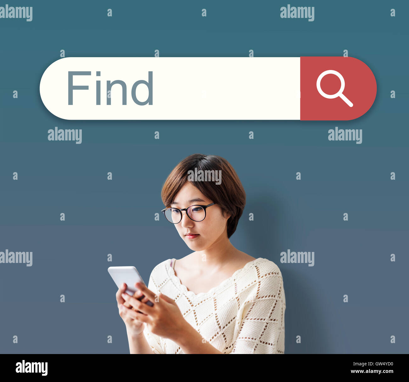 Find Search Engine Browser Looking Concept Stock Photo - Alamy
