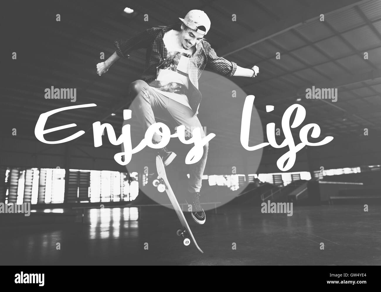 Enjoy Life Pleasure Satisfaction Happiness Concept Stock Photo - Alamy