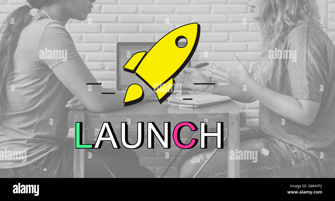 Innovation Launch Successful New Start Graphic Concept Stock Photo - Alamy