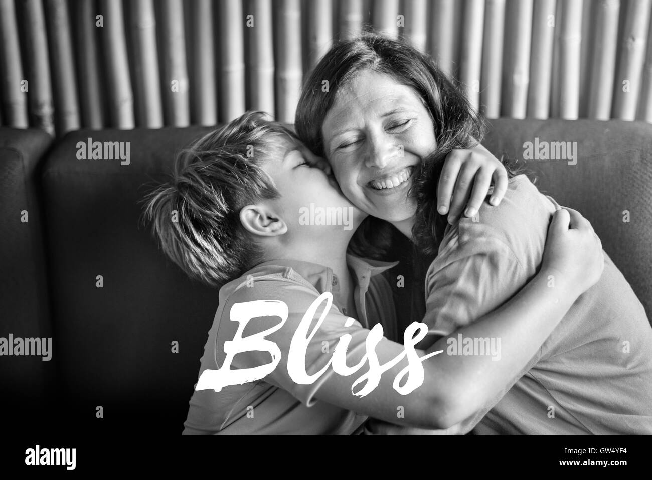 Parents Love Son Bliss Words Graphic Concept Stock Photo - Alamy