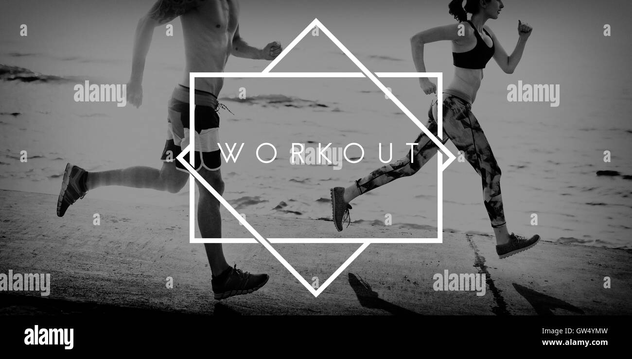 Work Out Activity Fitness Fit Wellness Exercise Concept Stock Photo - Alamy