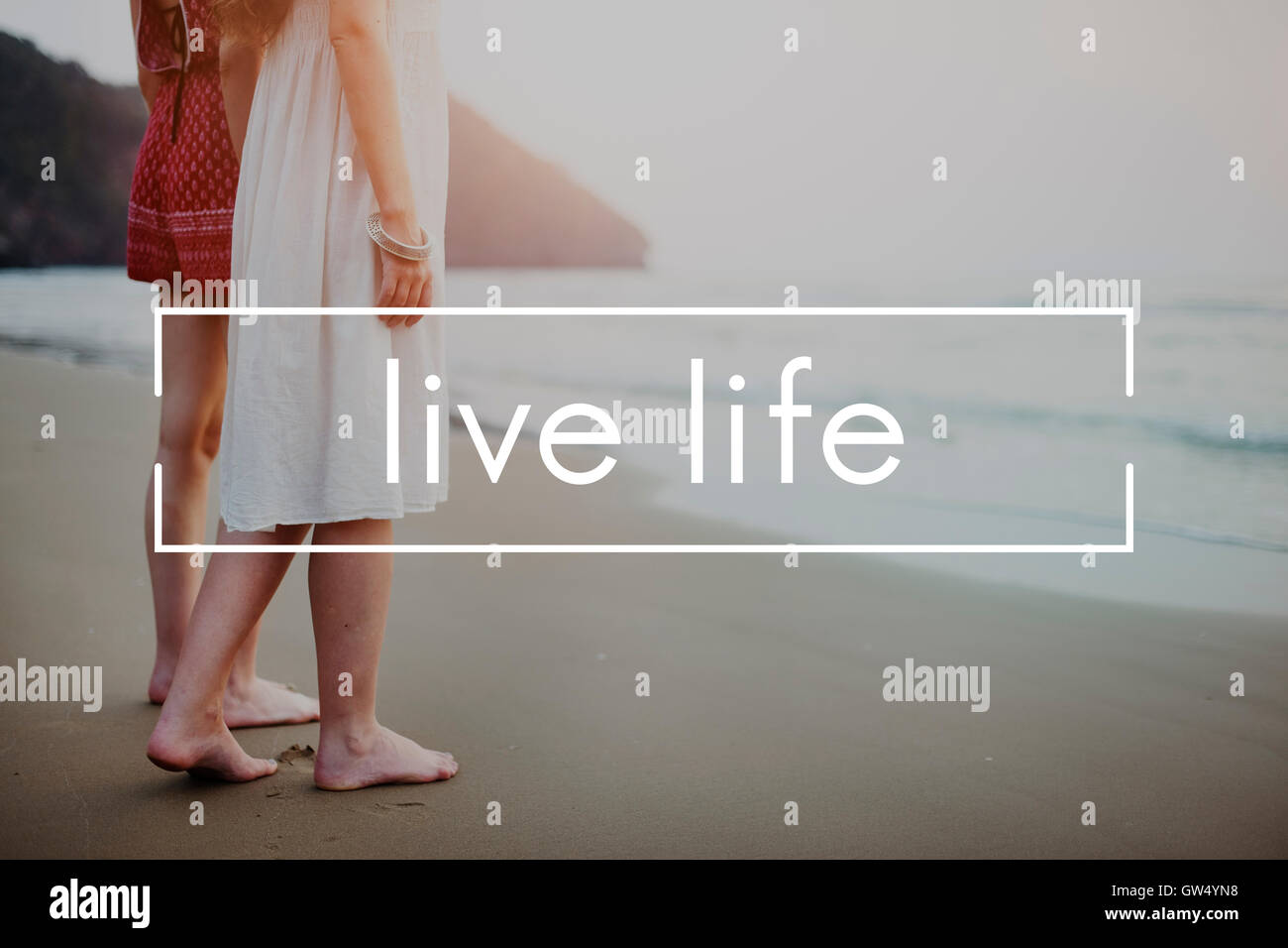 Live Life Alive Balance Enjoy Vital Harmony Home Concept Stock Photo ...