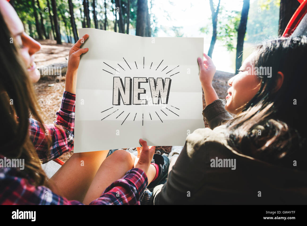 New Sign Advertisement Promotion Concept Stock Photo - Alamy
