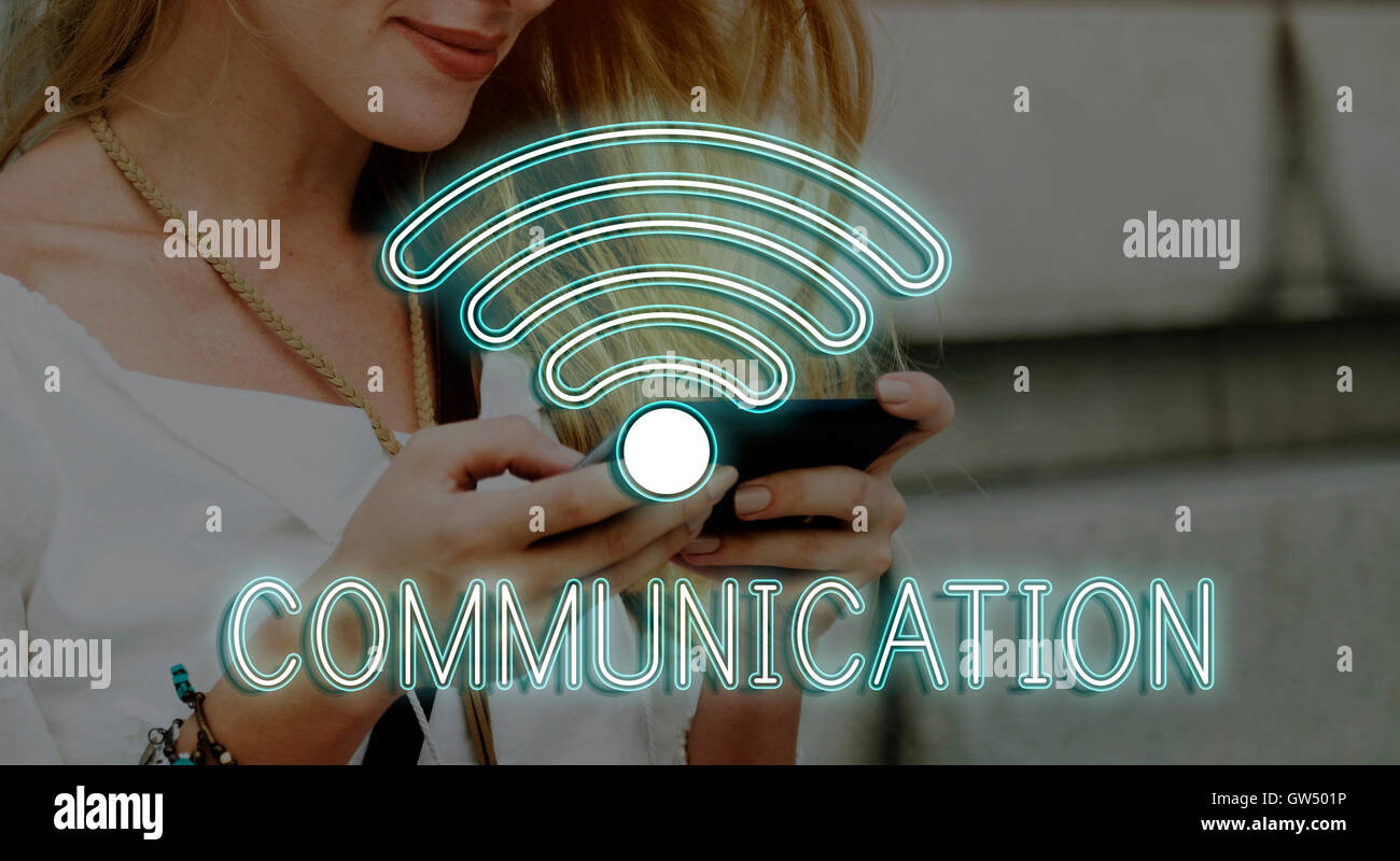 Internet Wifi Connection Network Graphic Concept Stock Photo - Alamy