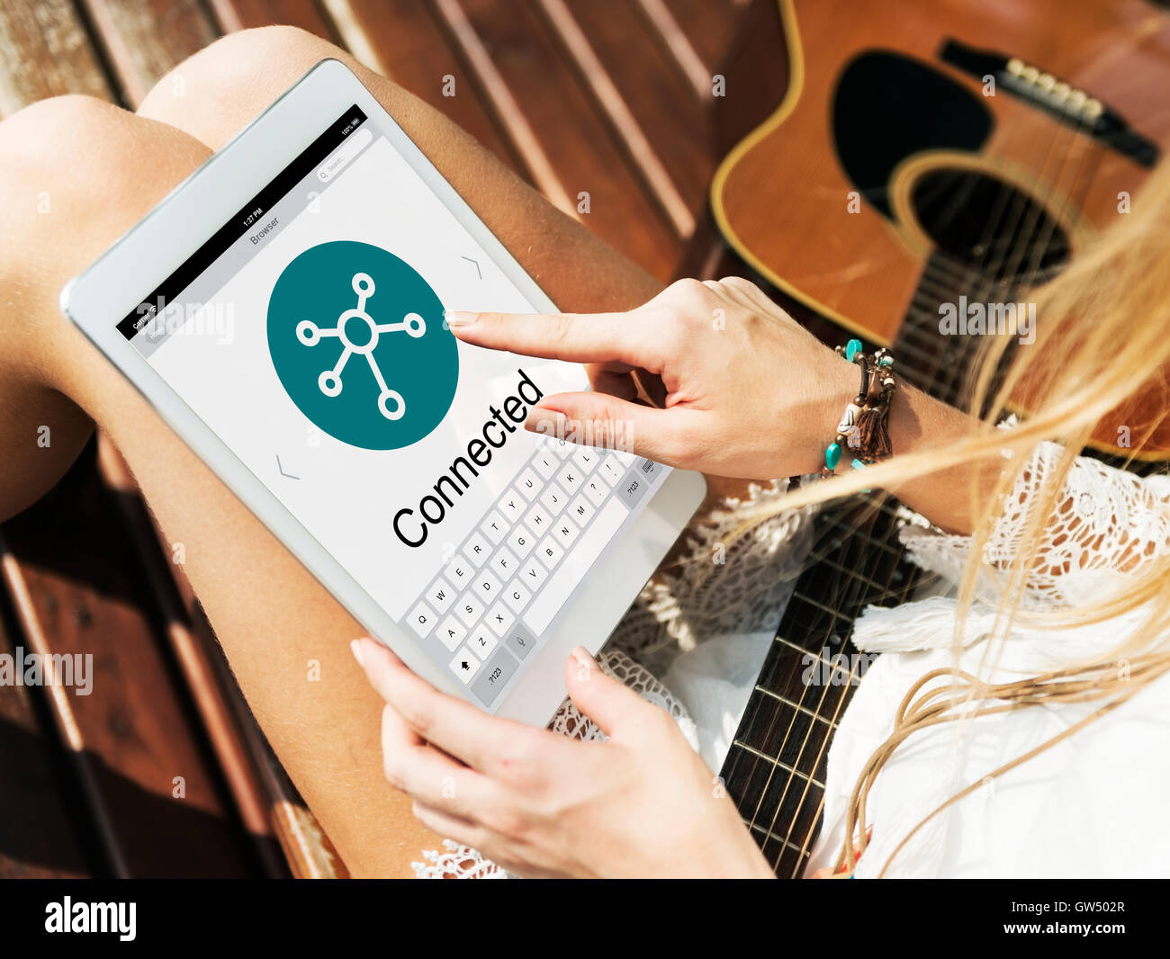 Digital Online Connection Symbol Concept Stock Photo - Alamy