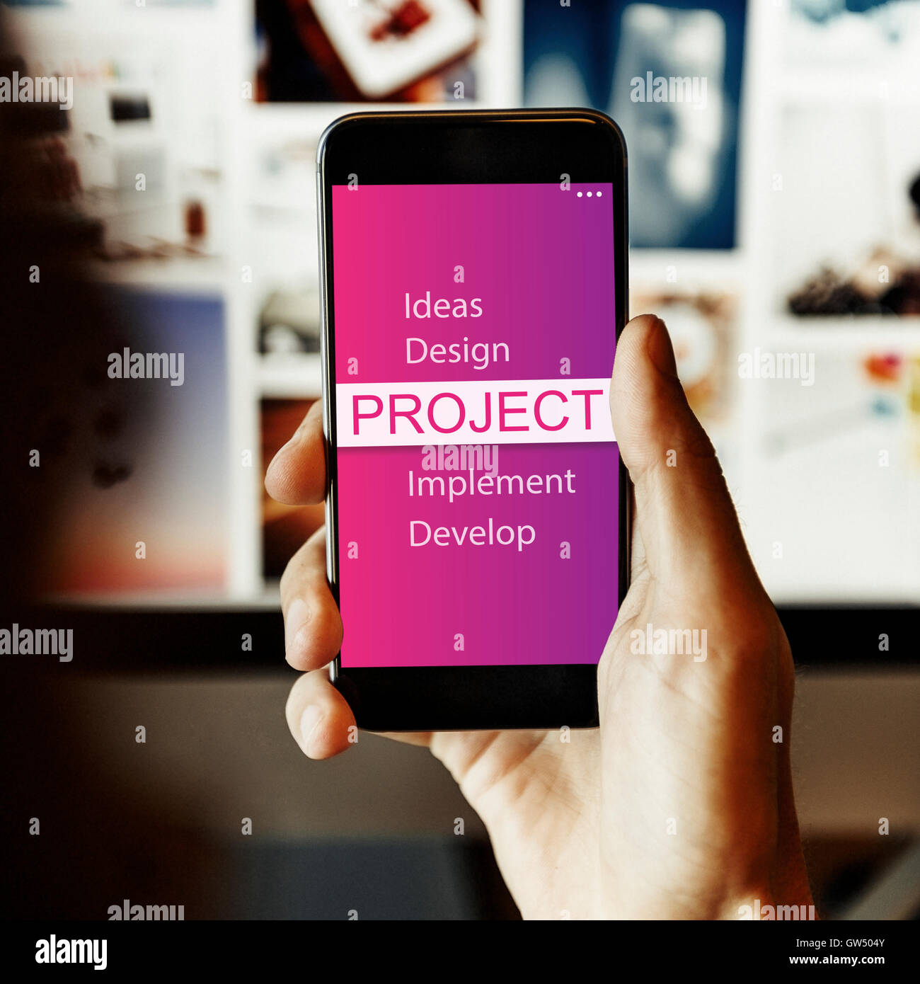 Project Design Implement Development Concept Stock Photo - Alamy