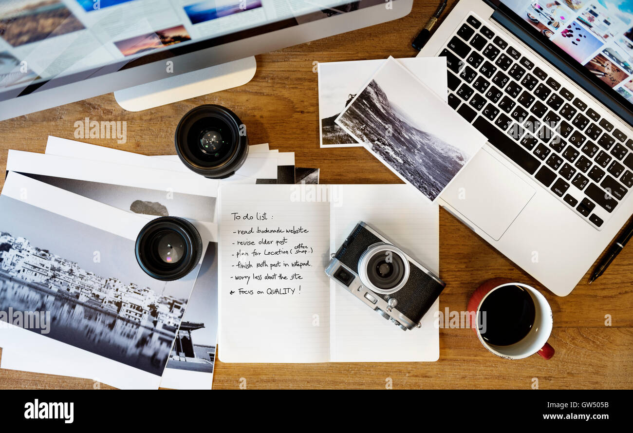 Digital Tablet Photography Design Studio Editing Concept Stock Photo ...