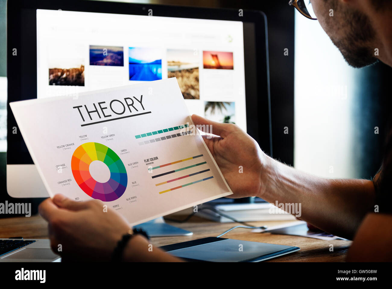 Theory Graphic Chart Color Scheme Concept Stock Photo - Alamy