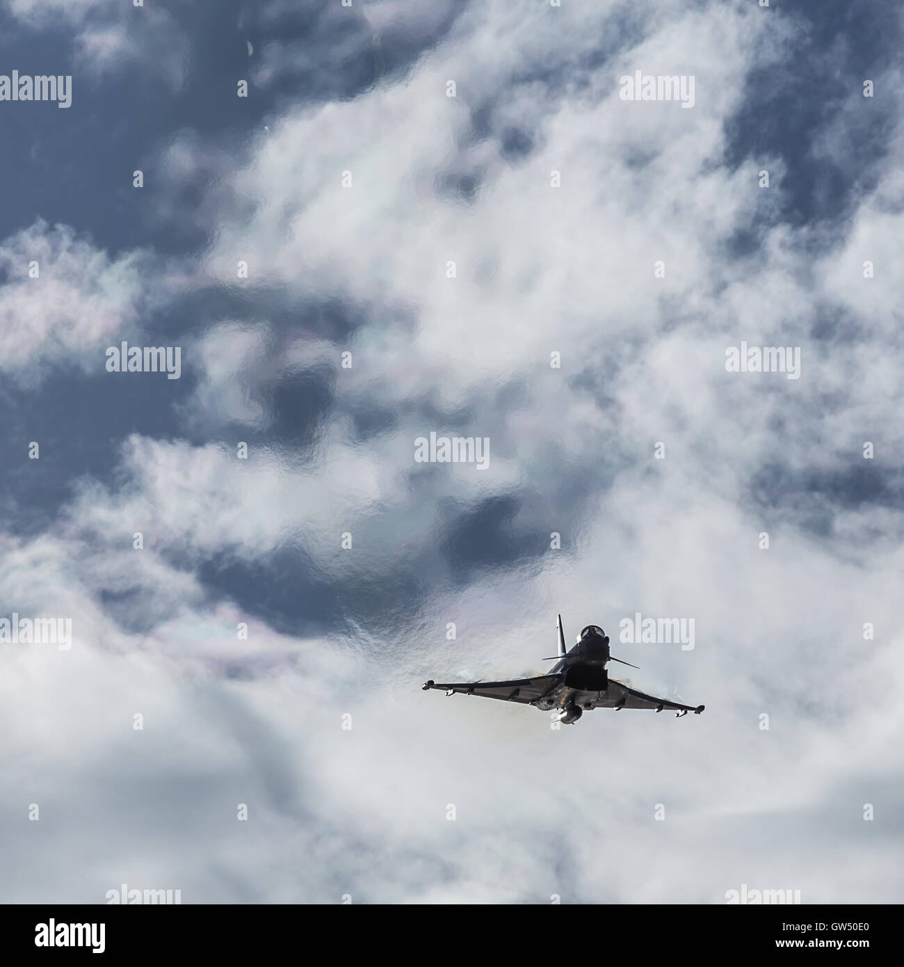 Flt Lt Mark Long seen displaying the Typhoon during his final British ...