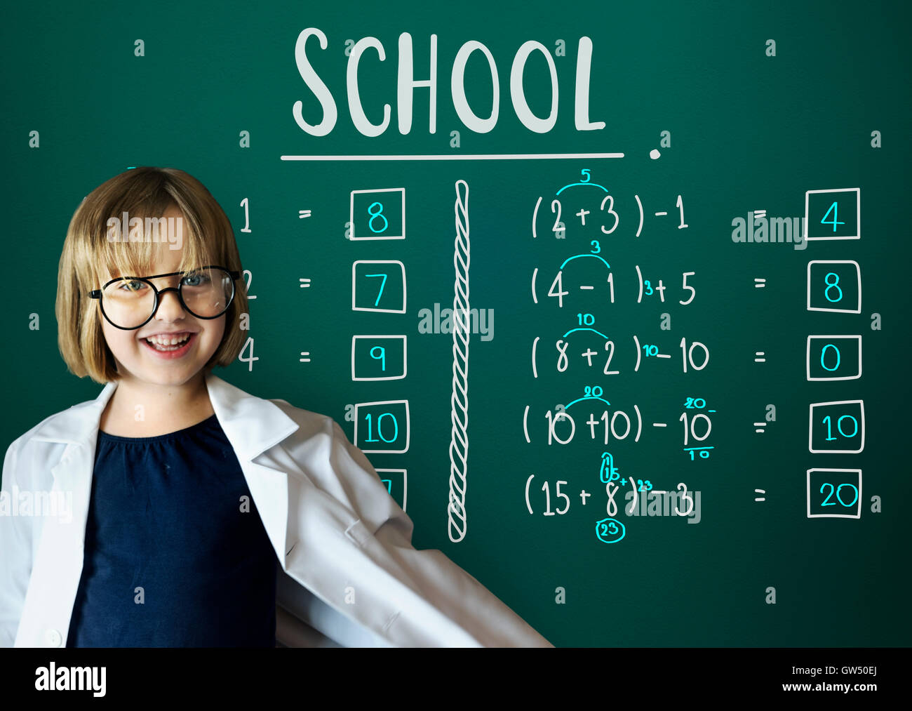 Learning Education Mathematics Calculation Teaching Concept Stock Photo ...