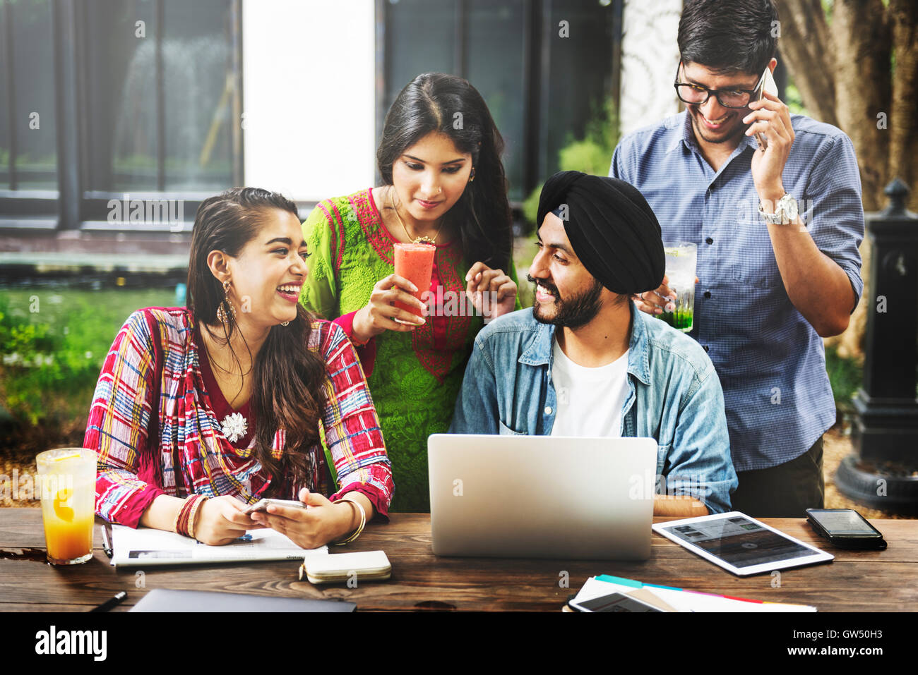 University Students Teamwork Technology Concept Stock Photo - Alamy