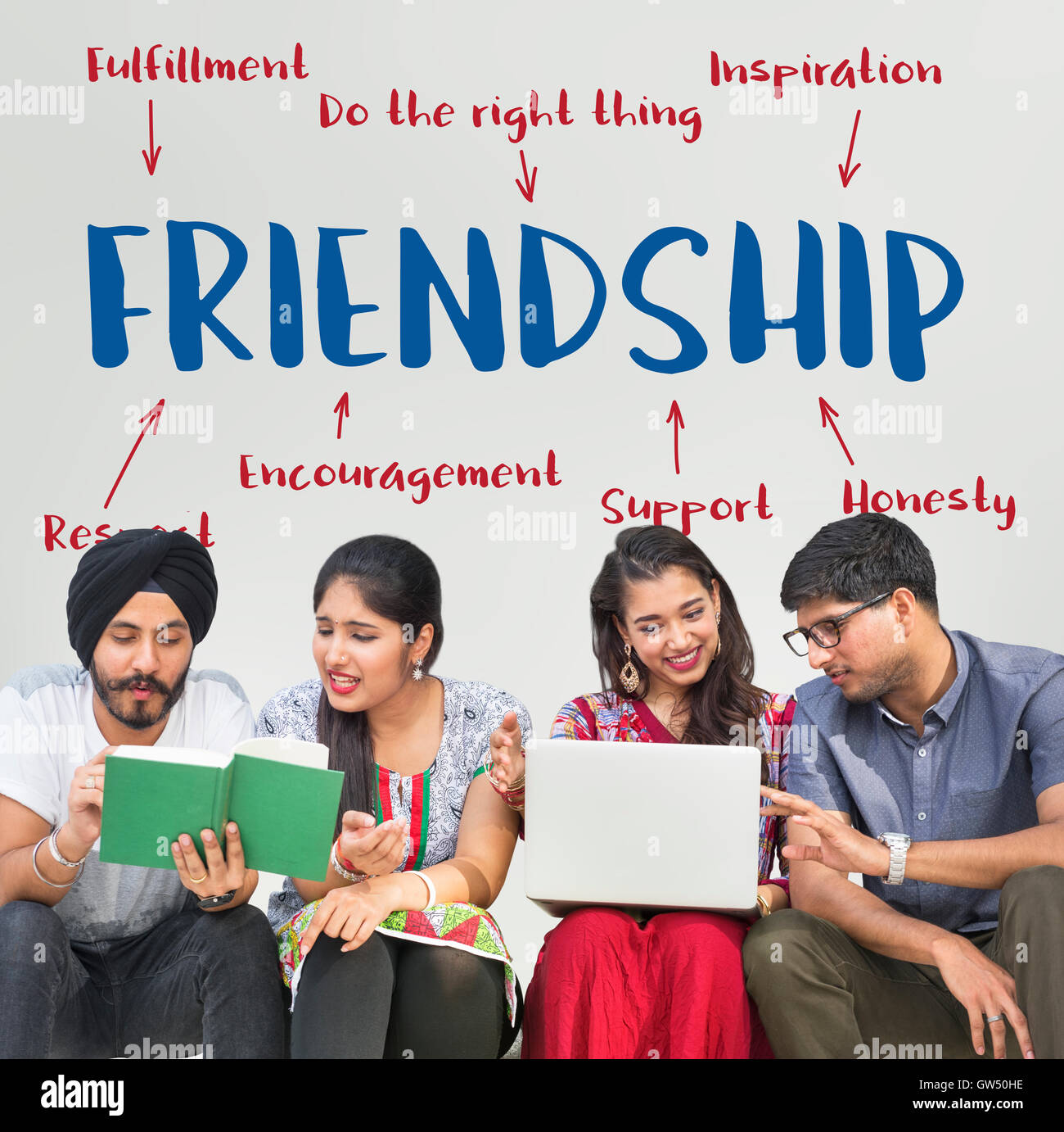 Best Friends Togetherness Harmony Concept Stock Photo - Alamy