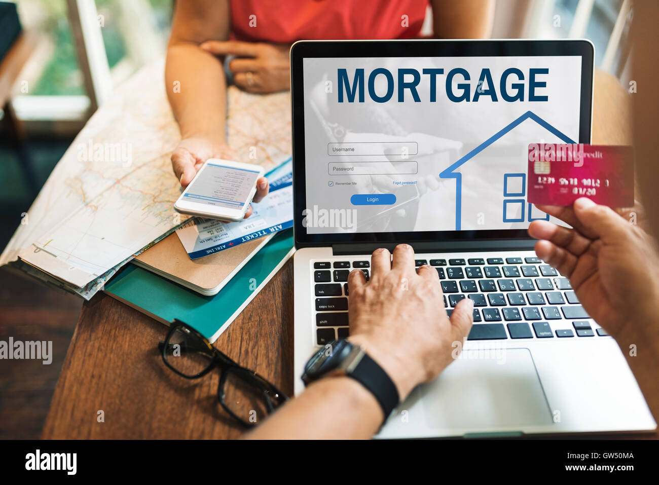Banking login page hi-res stock photography and images - Alamy