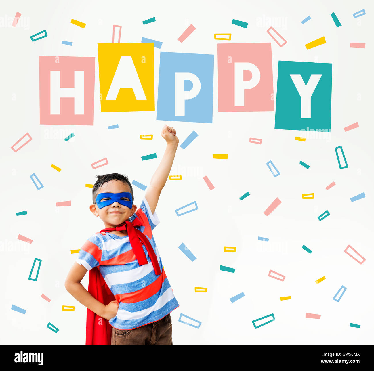 Enjoy Happy Imagination Kids Concept Stock Photo - Alamy