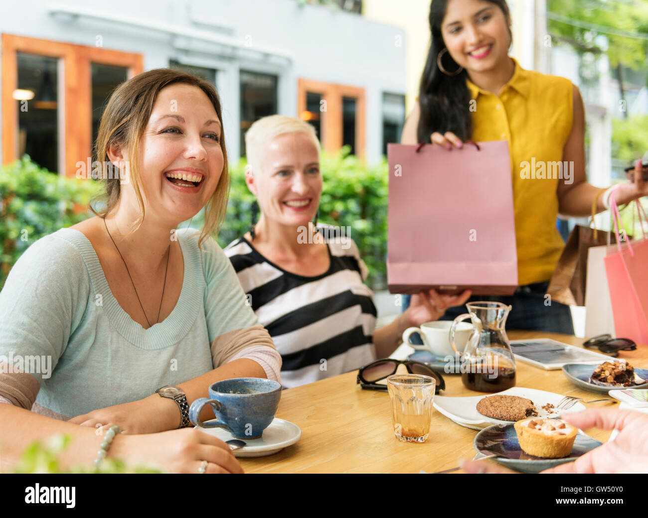 Diversity Women Socialize Unity Together Concept Stock Photo - Alamy
