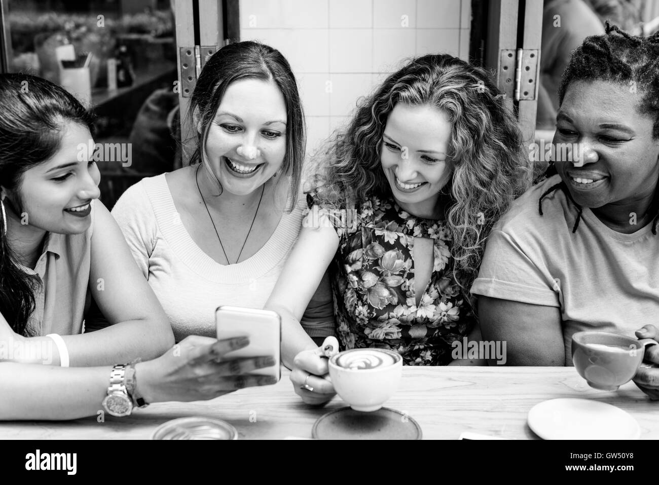 Diversity Women Socialize Unity Together Concept Stock Photo - Alamy