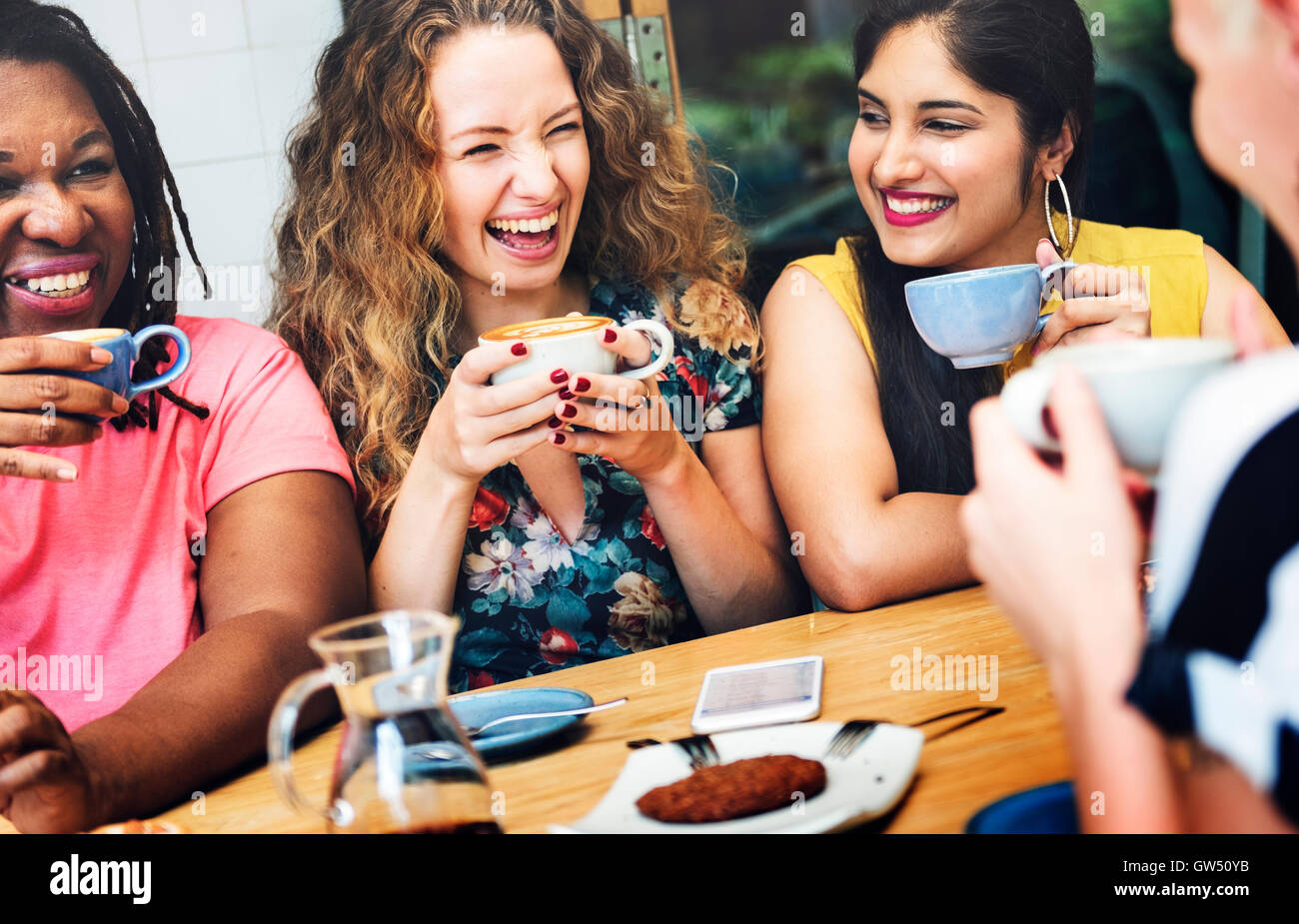 Diversity Women Socialize Unity Together Concept Stock Photo - Alamy