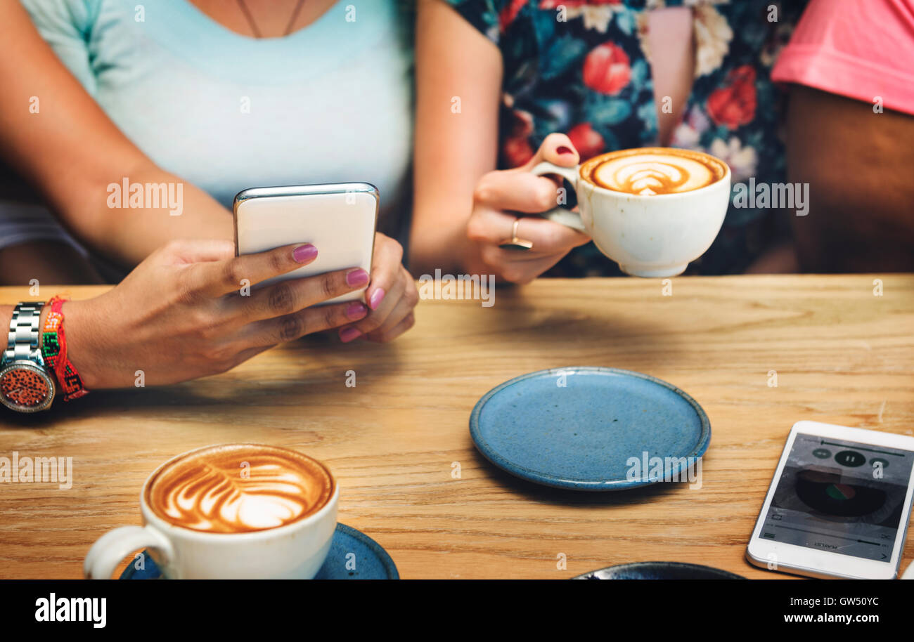 Coffee Beverage Relaxation Drinking Recreation Concept Stock Photo - Alamy
