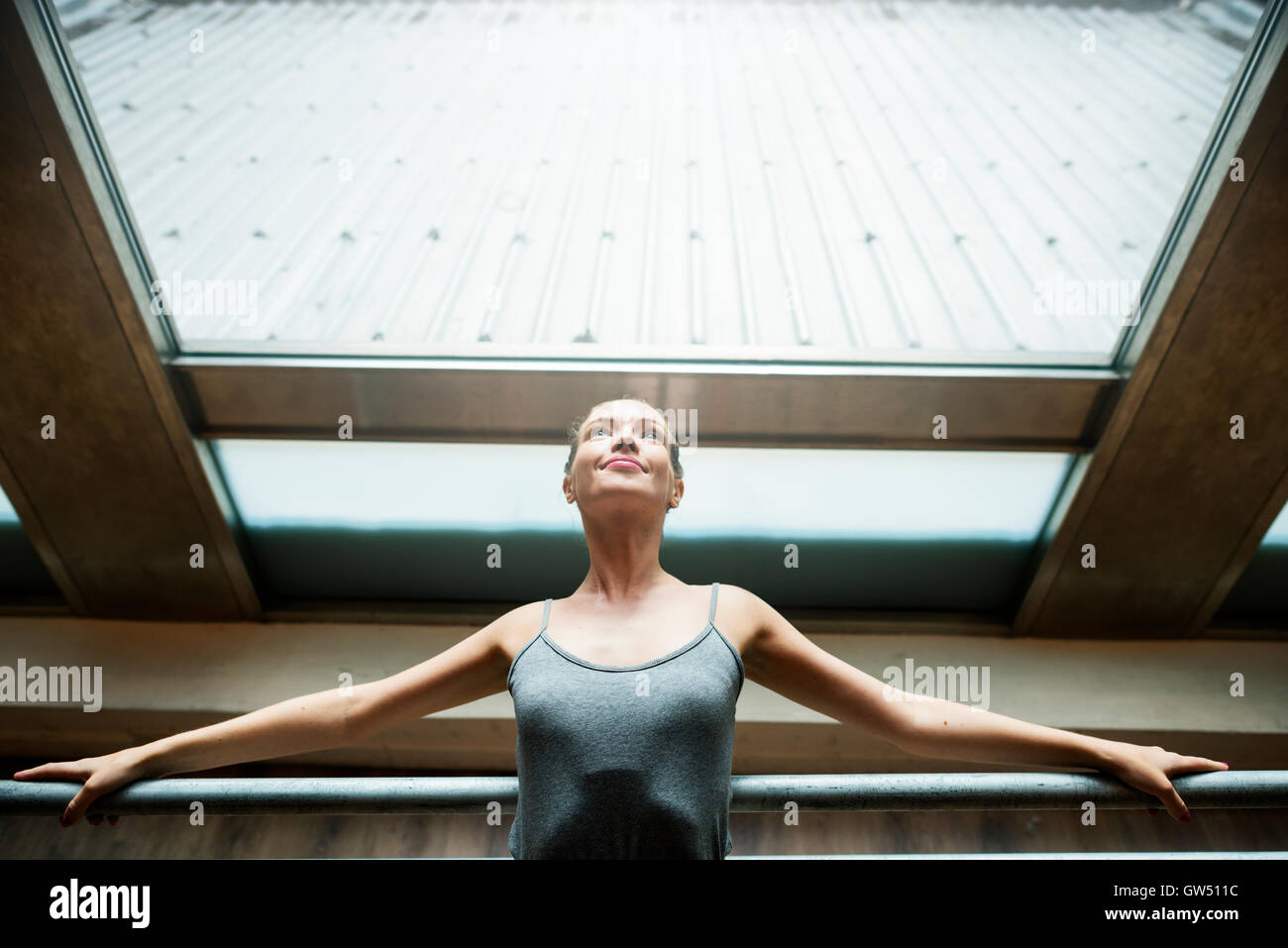 Ballerina Balance Ballet Dance Artistic Performer Concept Stock Photo ...