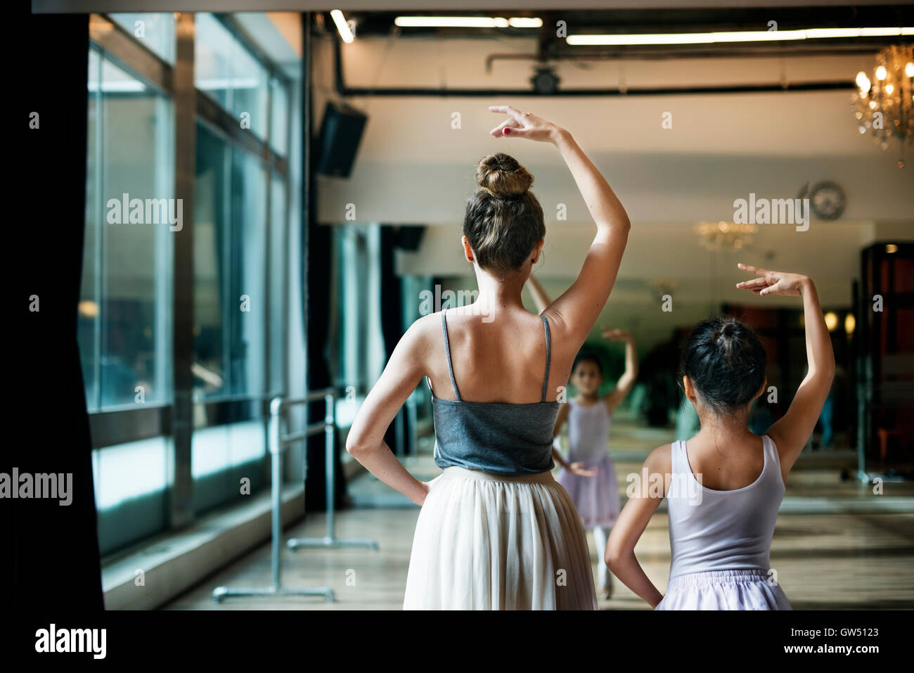 Ballet Ballerina Balance Posing Stretching Grace Concept Stock Photo ...