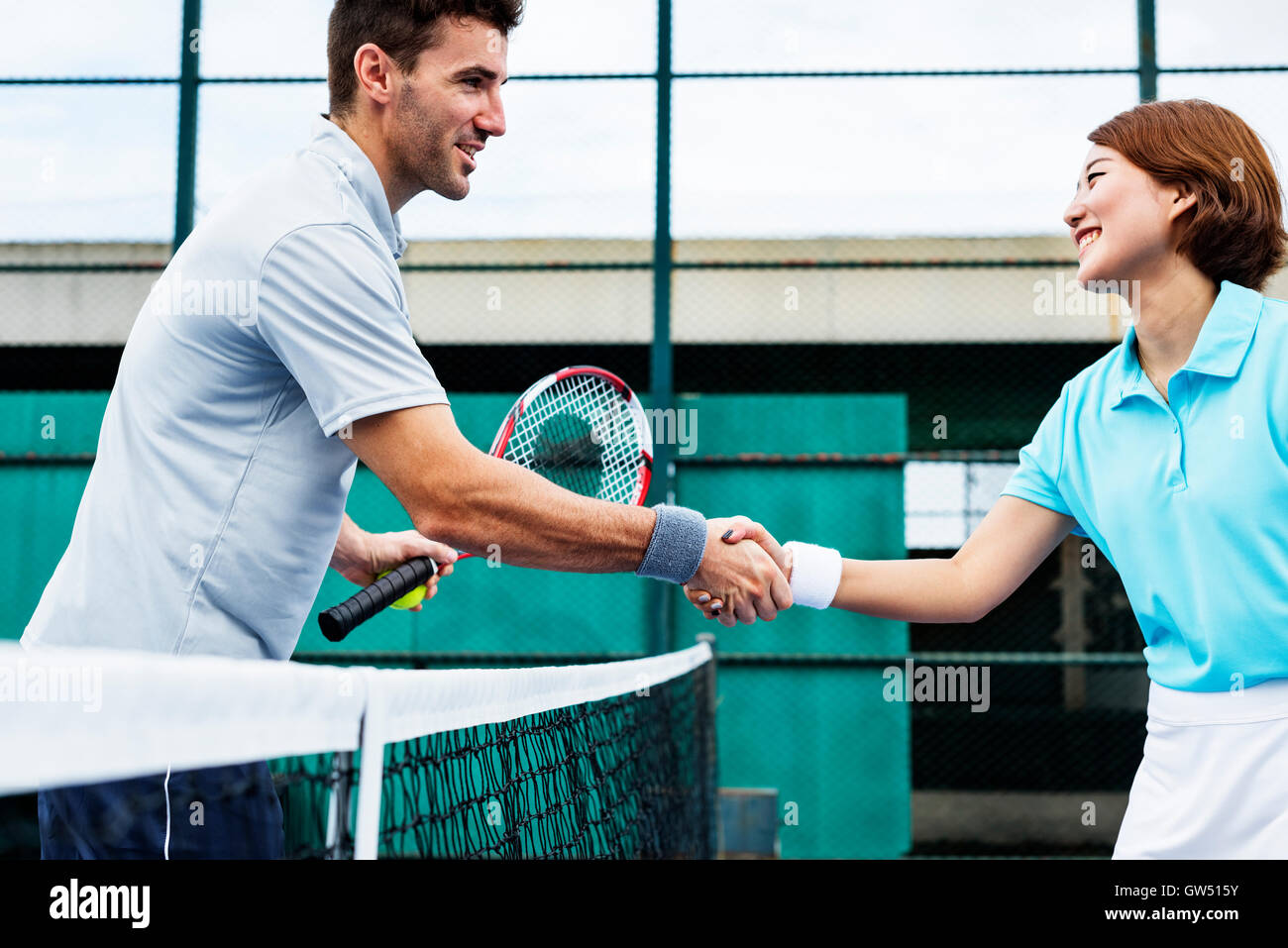 Handshake Athlete Coaching Trainer Exercise Concept Stock Photo - Alamy