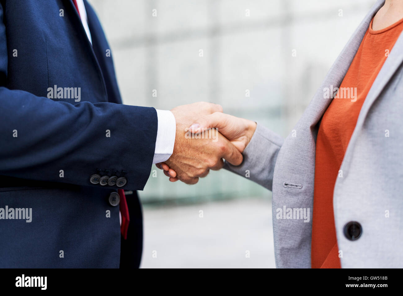 Handshake Corporate Partnership Office Worker Concept Stock Photo - Alamy
