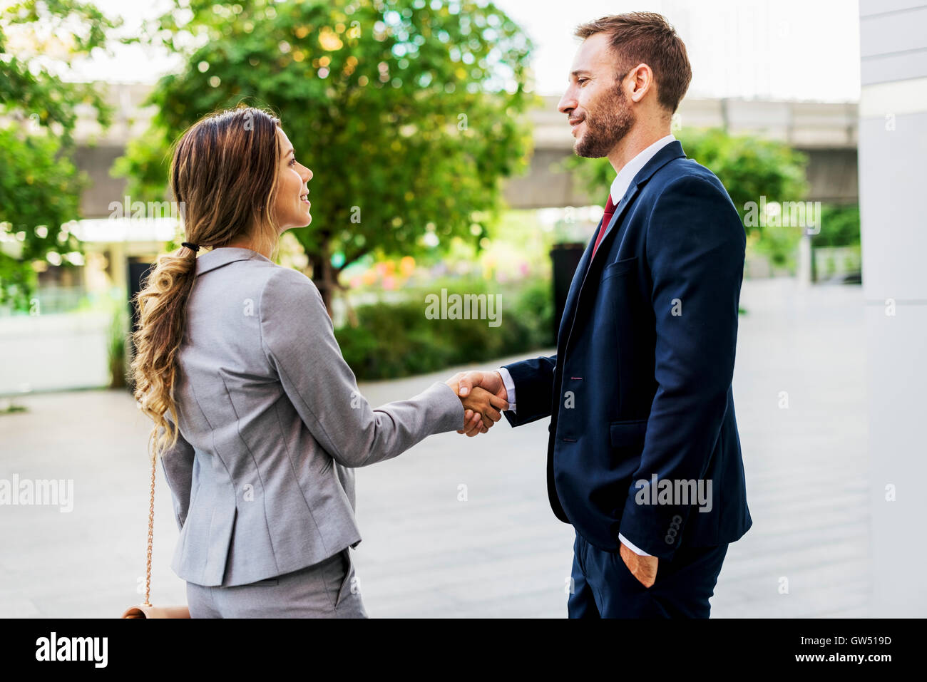Business Deal Handshake Colleagues Concept Stock Photo - Alamy