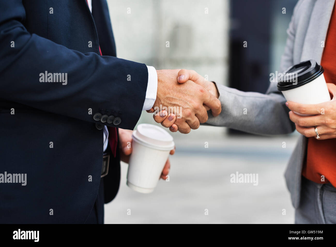 Handshake Corporate Partnership Office Worker Concept Stock Photo - Alamy