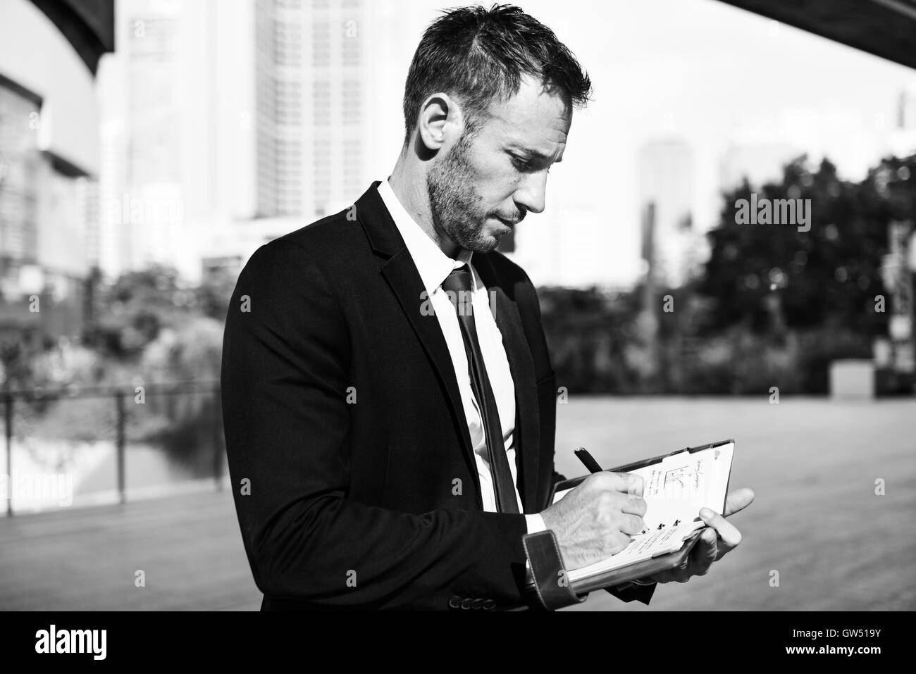 Businessman Planning Strategy Ideas Leader Concept Stock Photo - Alamy