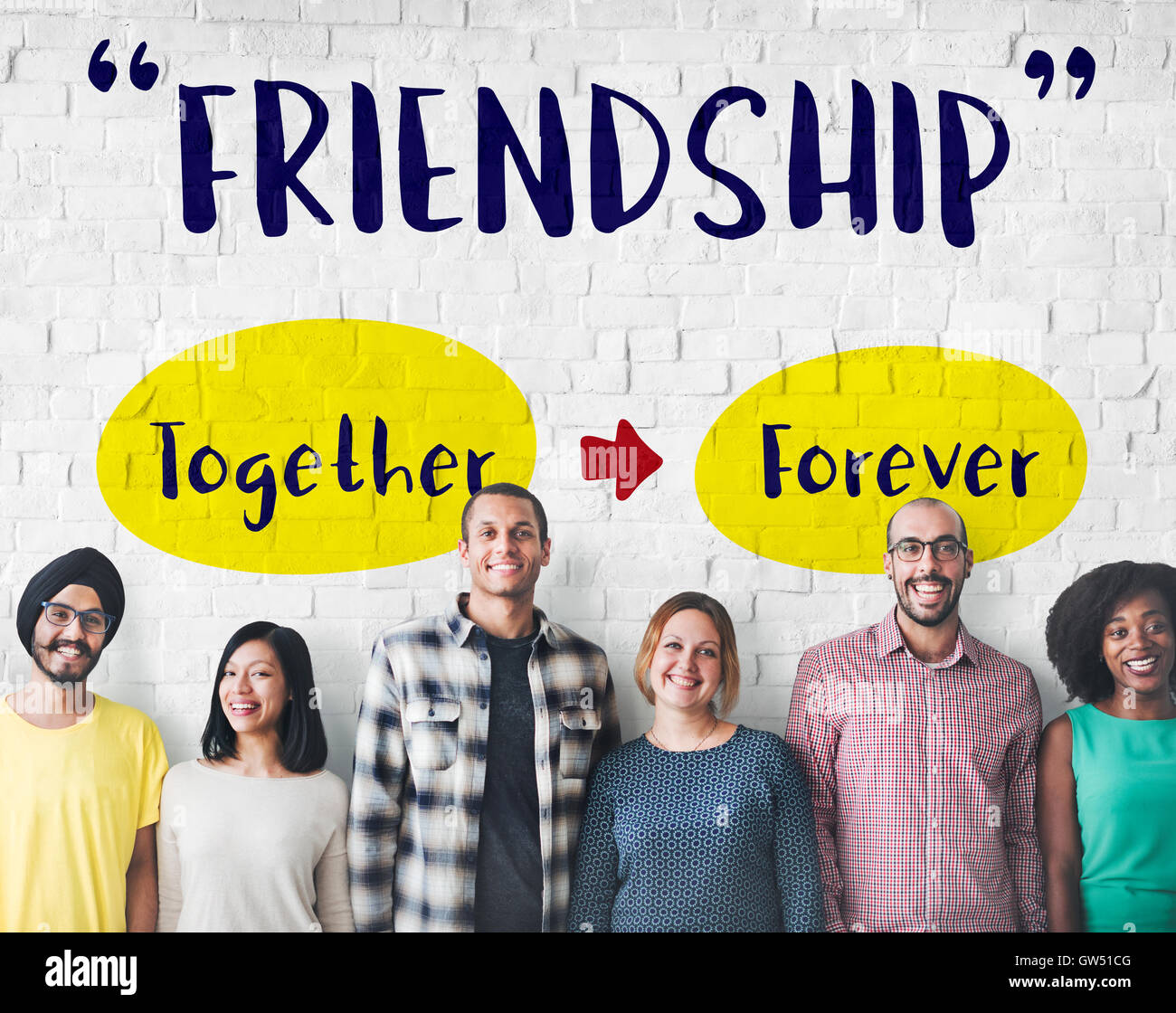 Standing Together Unity Loyalty Concept Stock Photo - Alamy