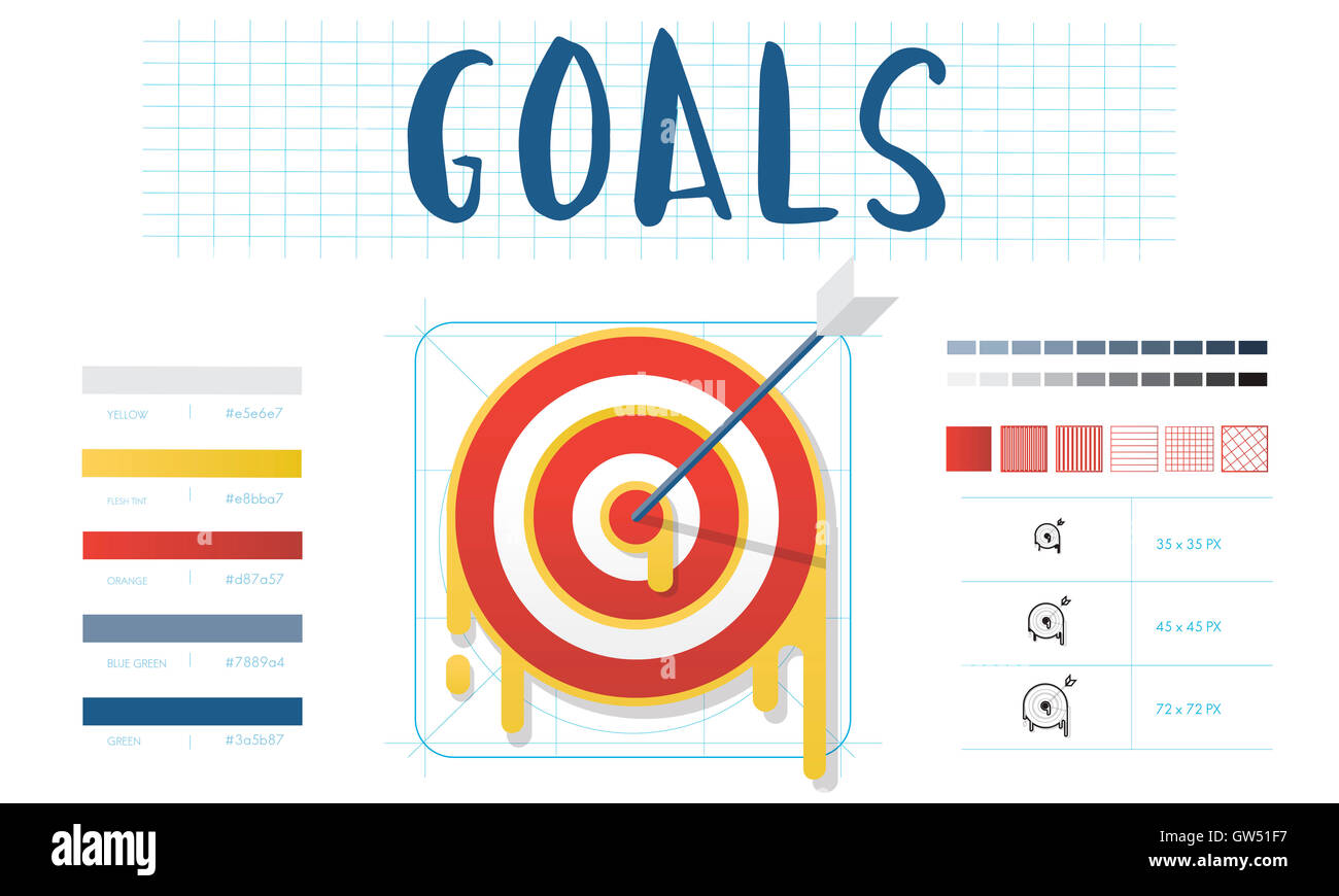 Plan Strategy Target Aim Success Concept Stock Photo - Alamy