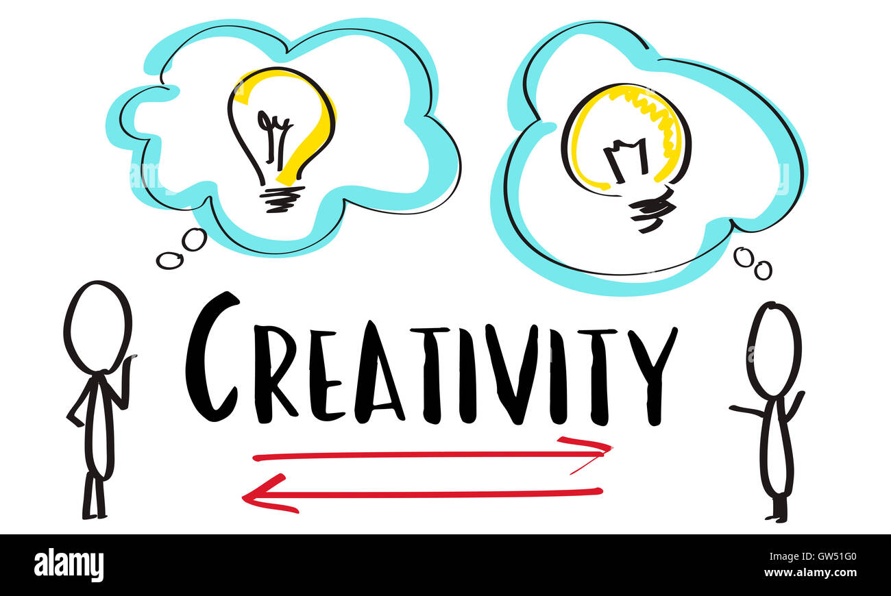 Creativity sharing Cut Out Stock Images & Pictures - Alamy