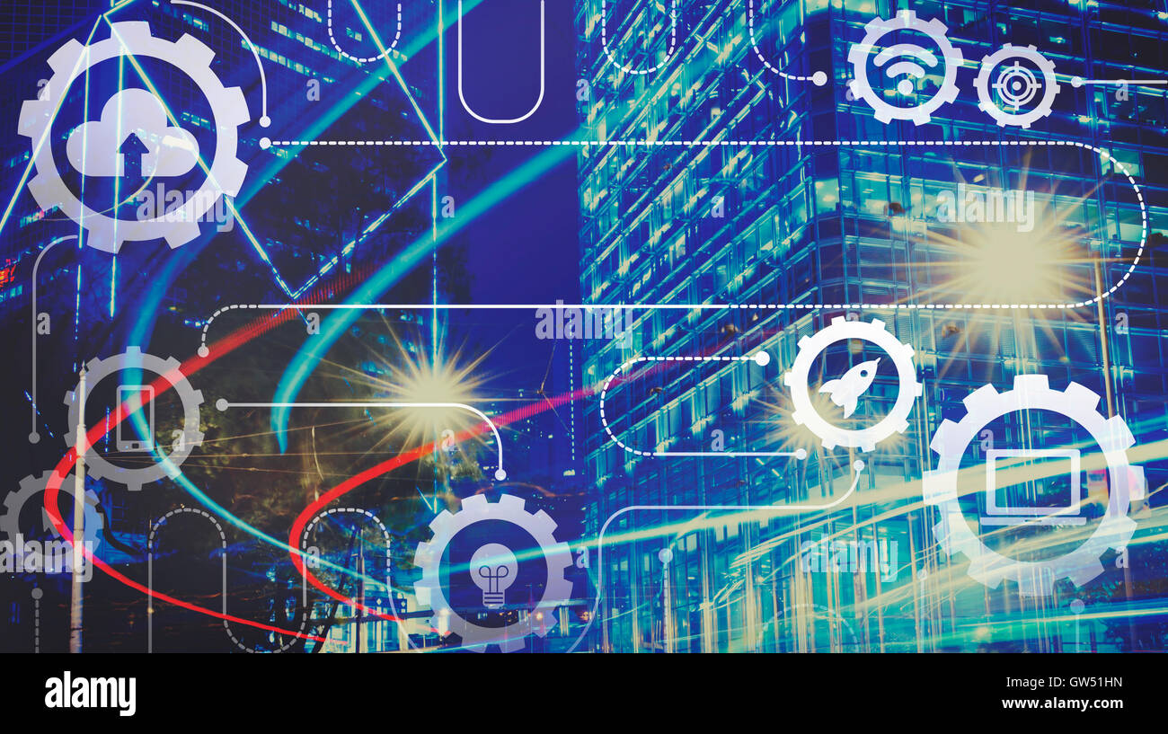 Technology Connecting Cloud Network Concept Stock Photo - Alamy