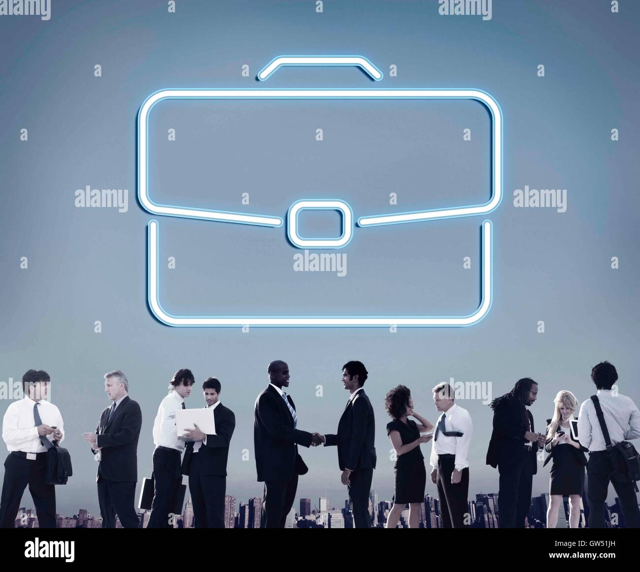Business Briefcase Confidential Growth Collaboration Concept Stock ...