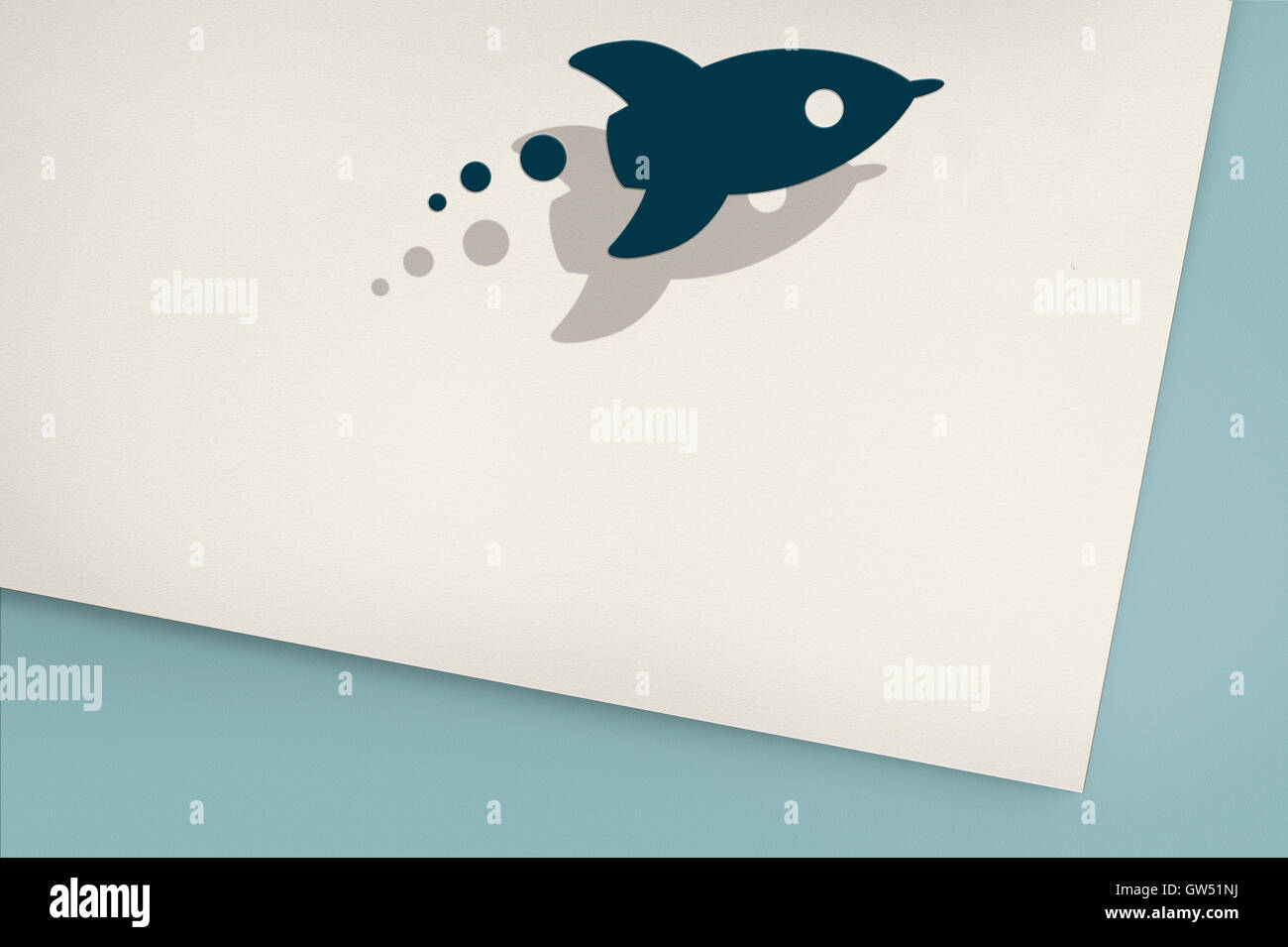 Innovation development Rocket Graphic Concept Stock Photo - Alamy