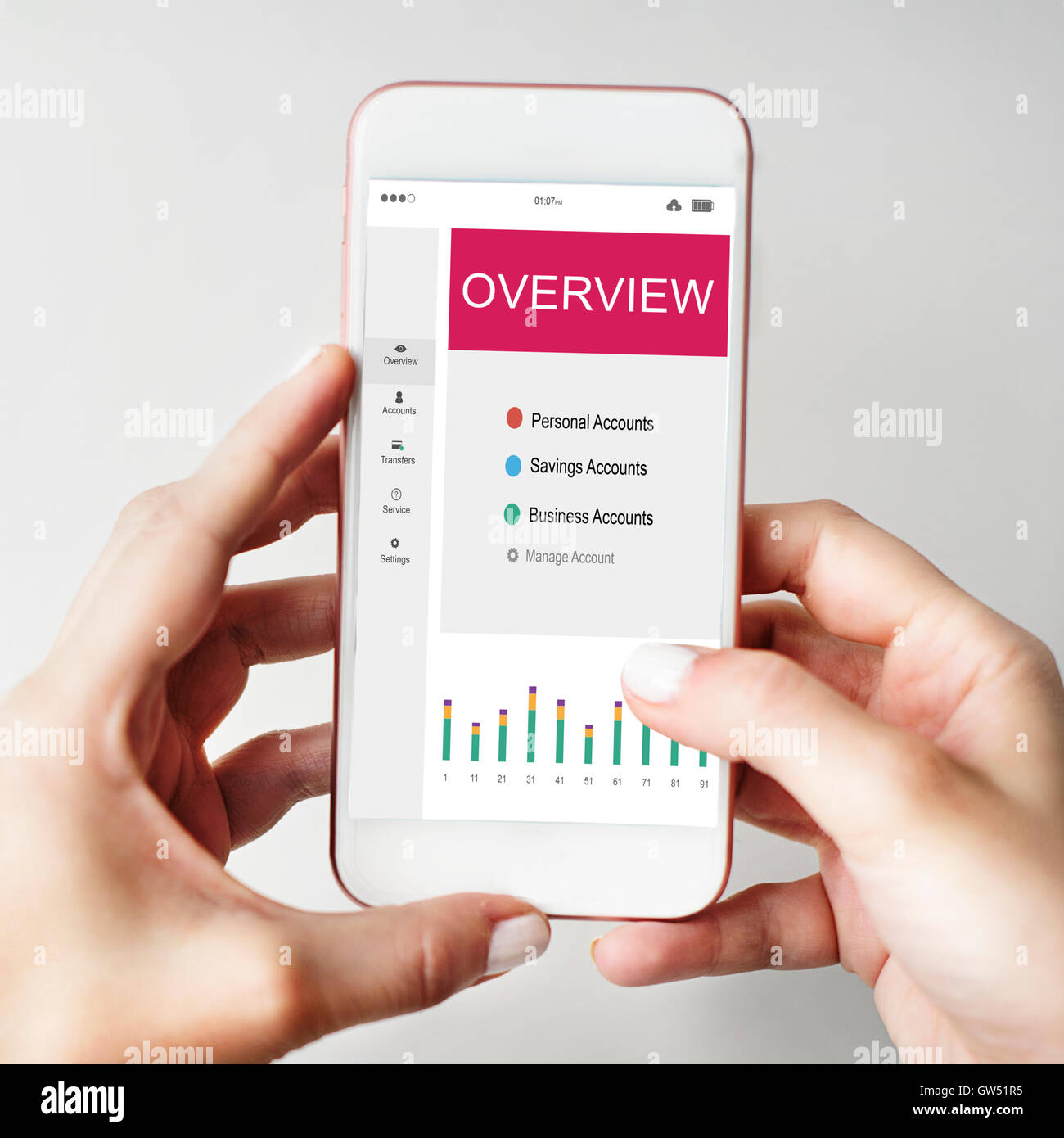 Overview Personal Accounts Money Concept Stock Photo - Alamy