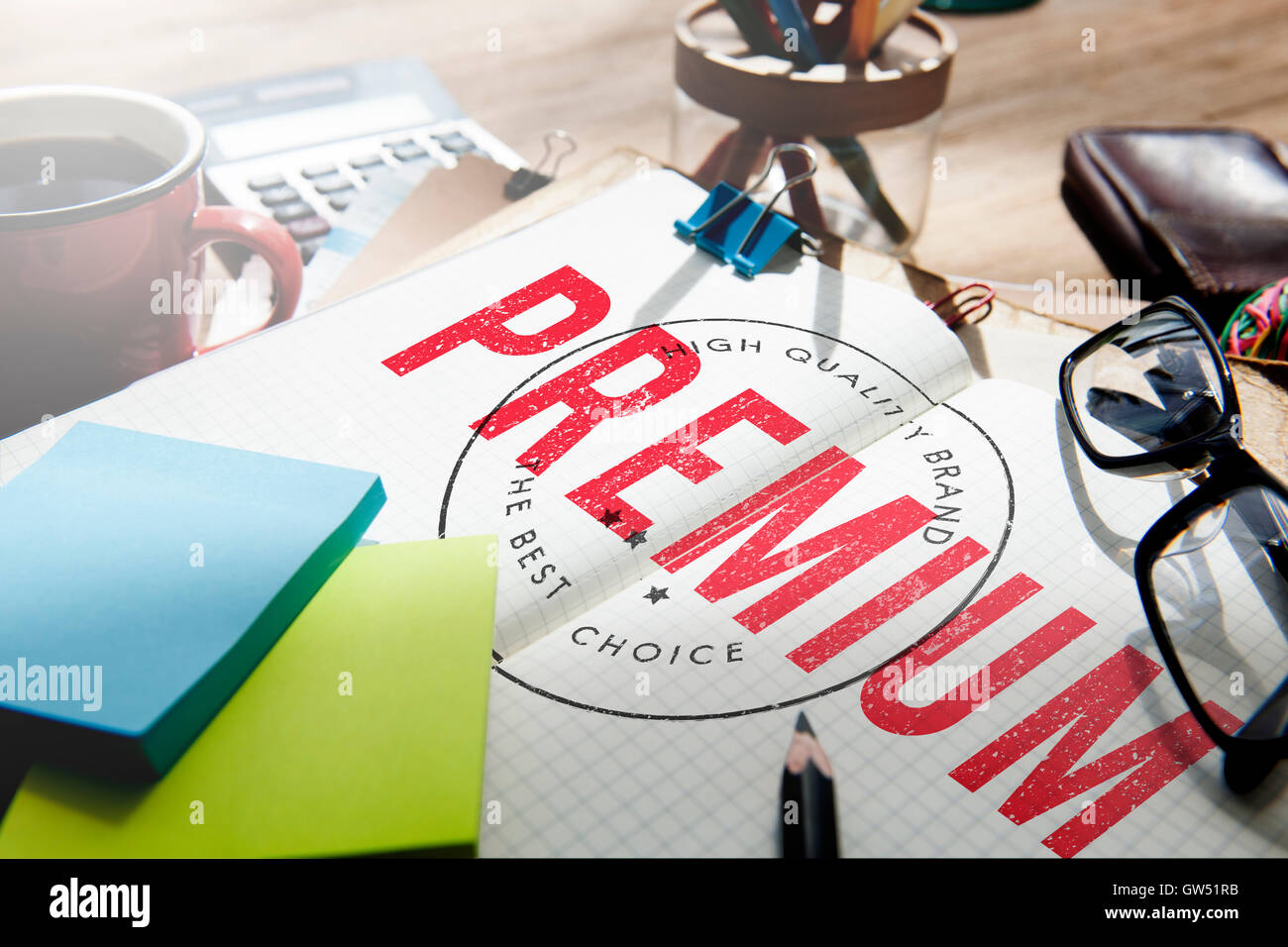 Quality Service Guaranteed Premium Quality Concept Stock Photo - Alamy