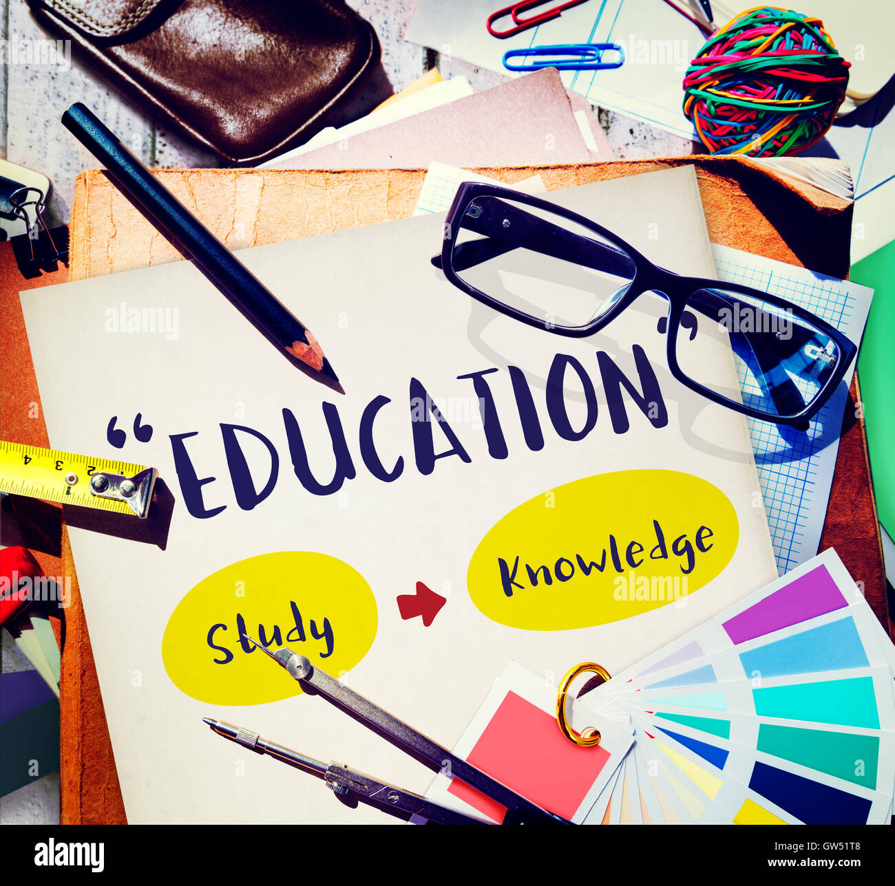 Education Knowledge Studying Learning Intelligence Concept Stock Photo ...