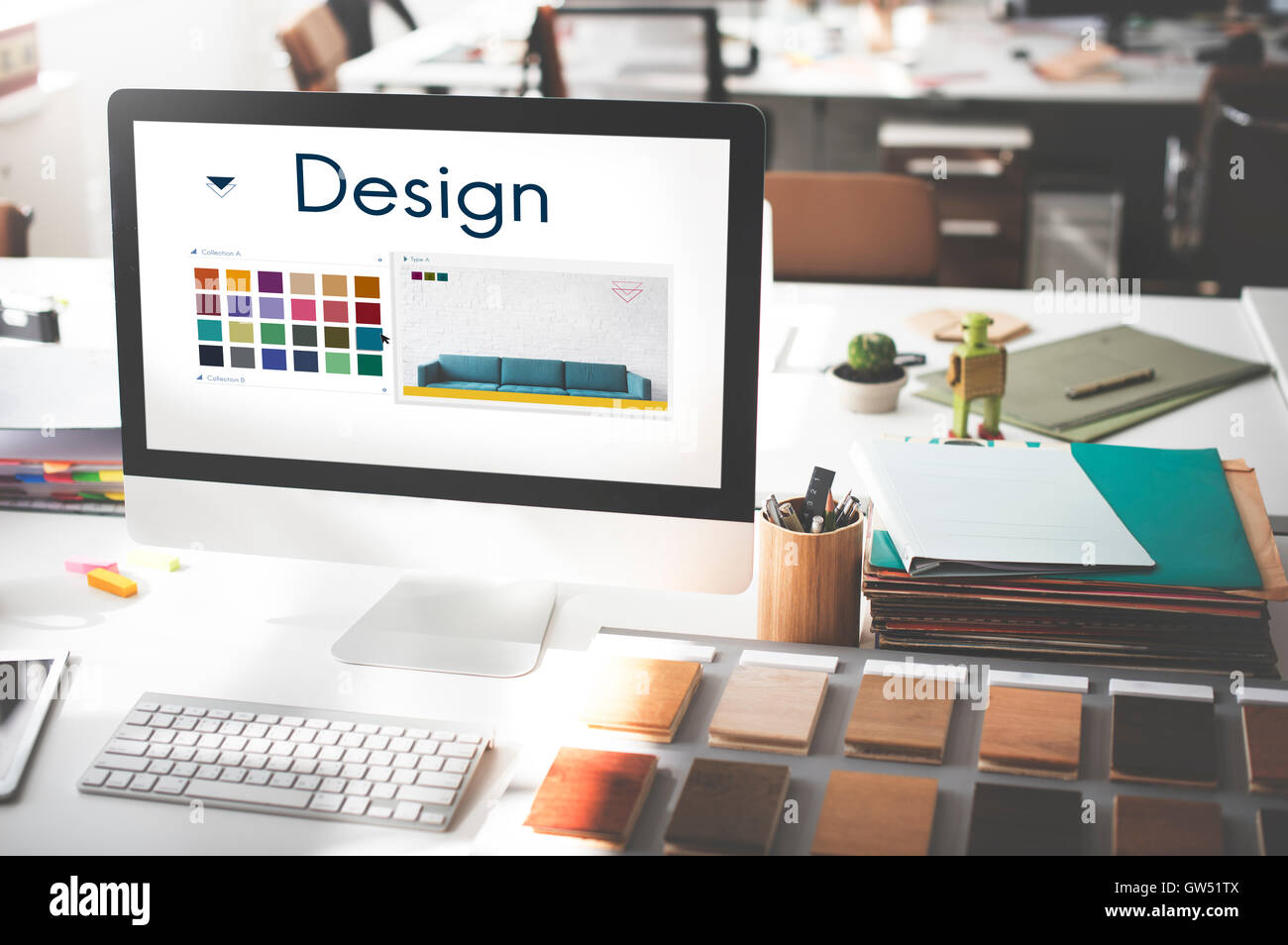 Design Choose Color Palette Graphic Concept Stock Photo - Alamy