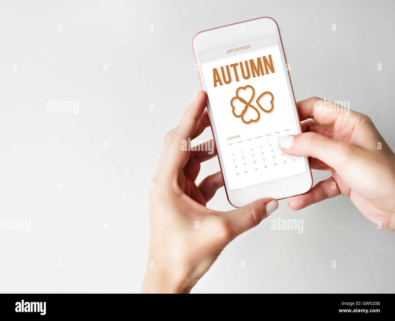 Autumn Season Change Falling Calendar Organization Clover Concept Stock ...