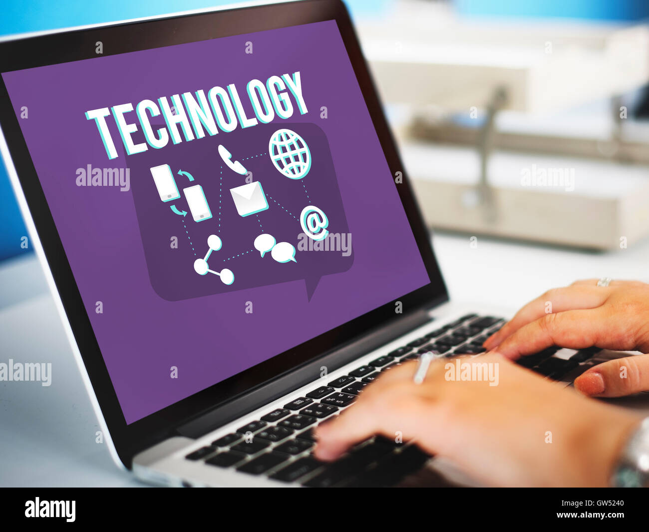 Communication Connection Internet Multimedia Technology Concept Stock ...