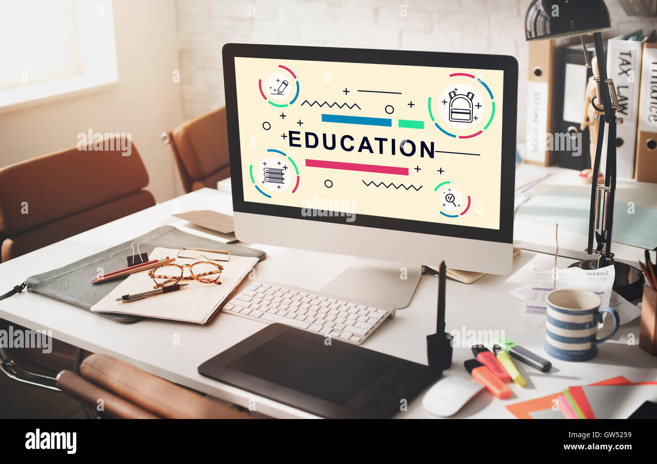 Education Learning Students Development People Graphic Concept Stock ...