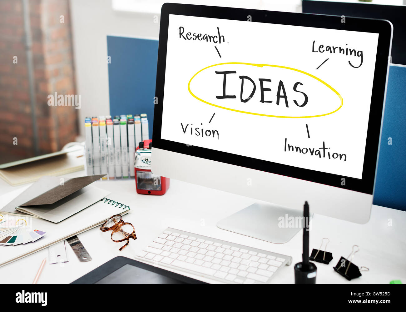 Idea Innovation Research Vision Learning Concept Stock Photo - Alamy