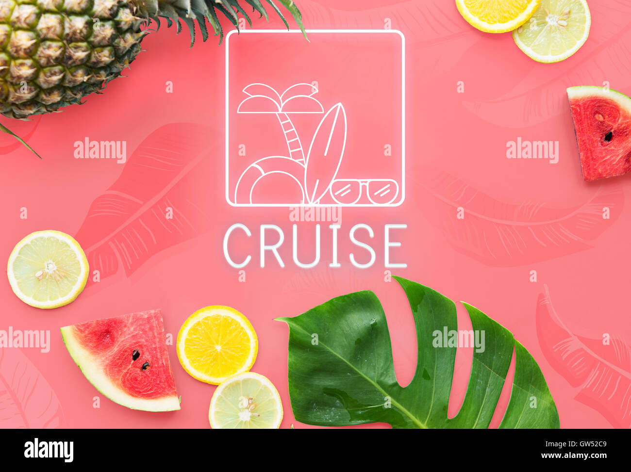 Summer Beach Sea Coast Graphics Concept Stock Photo - Alamy