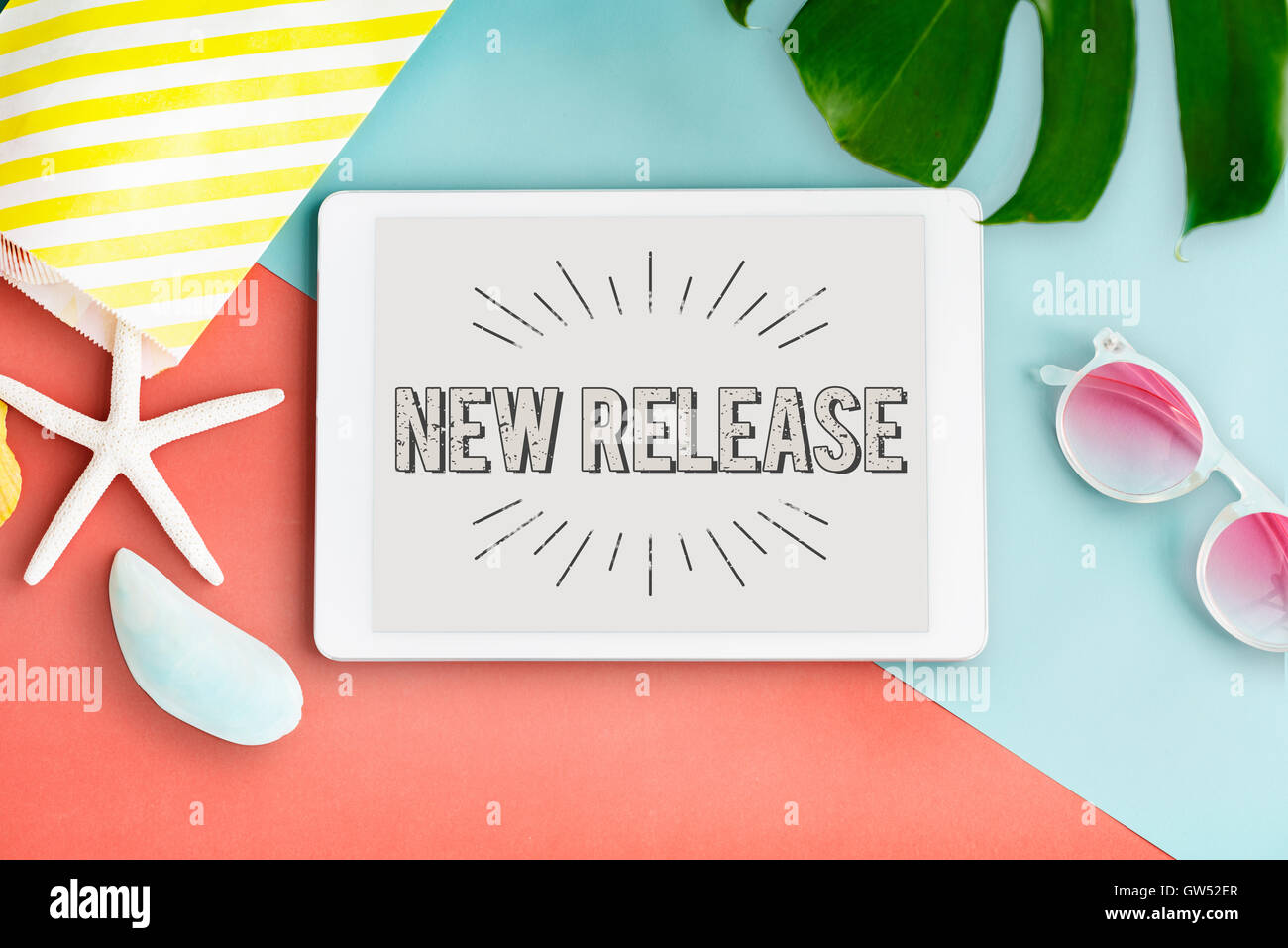 New Release Latest Brand Update Concept Stock Photo - Alamy