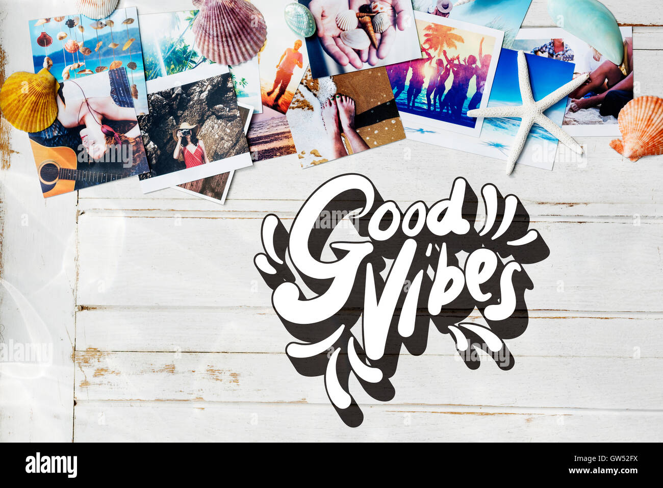 Good Vibes Positive Motivation Inspiration Concept Stock Photo - Alamy