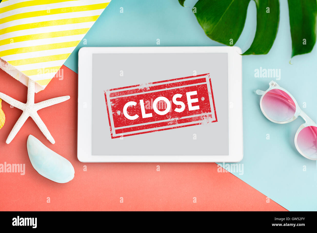 Close Sign Stamp Concept Stock Photo - Alamy