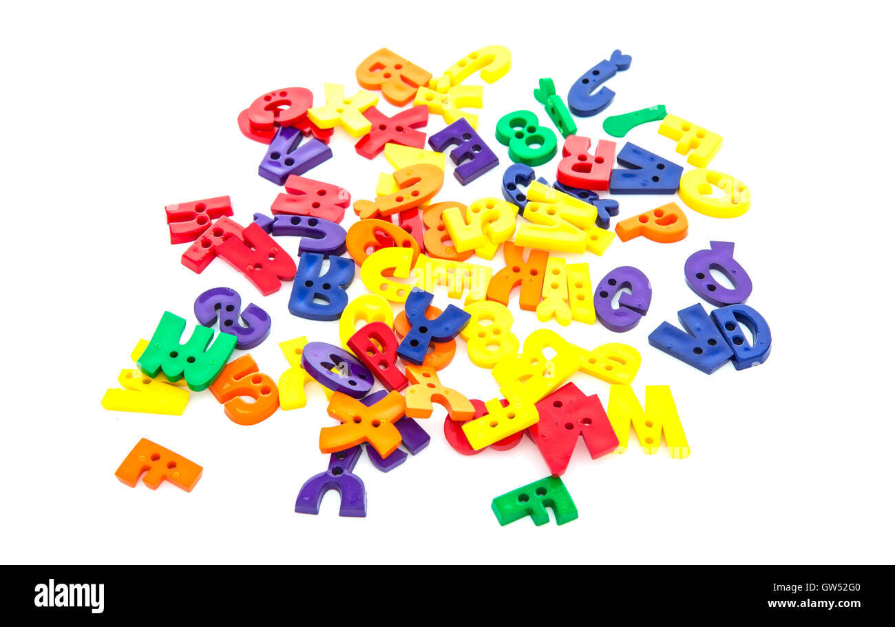 Random Letters and numbers on a white background Stock Photo - Alamy