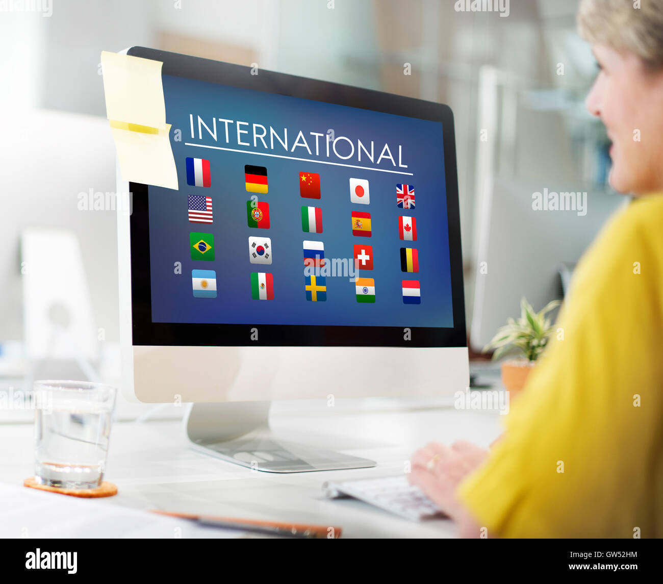Flag Countries Foreign International Symbol Concept Stock Photo - Alamy