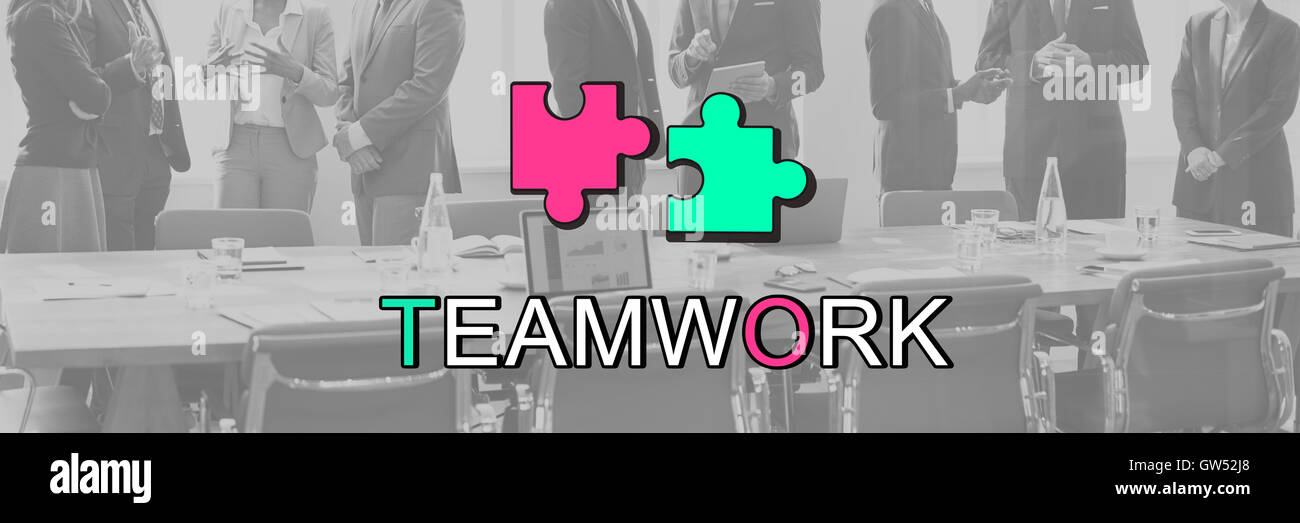 Teamwork Alliance Collaboration Connection Concept Stock Photo - Alamy